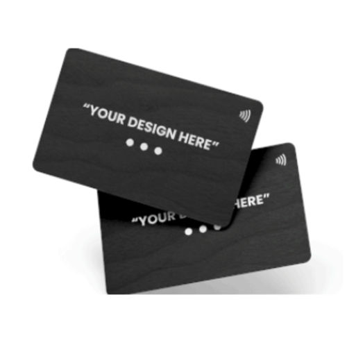 Wood (bamboo) material smart business cards in different colours to ...